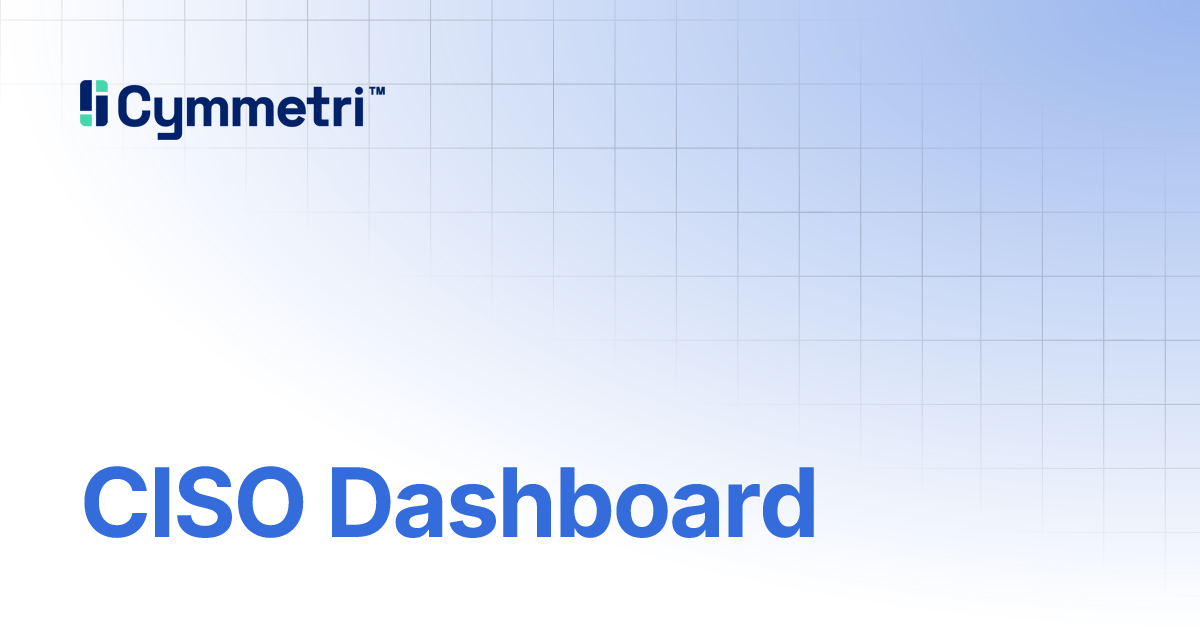 CISO Dashboard | Cymmetri