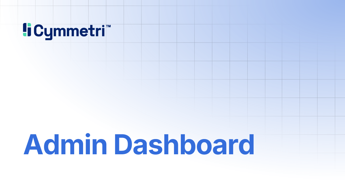Admin Dashboard | Cymmetri
